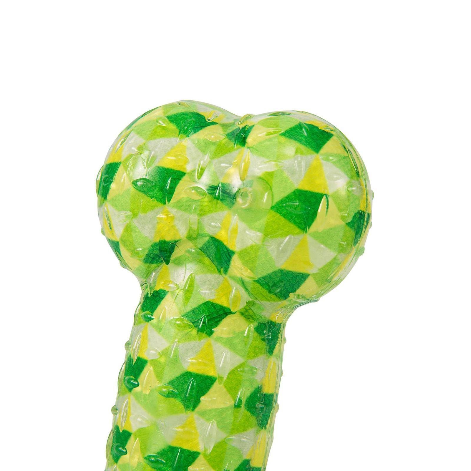 LOQNXQZC Pet molar toy ringing bone dog chewing biting bone molar Rod interactive rubber dog bite training dog, 6.3x2.9x1.6 inch *2