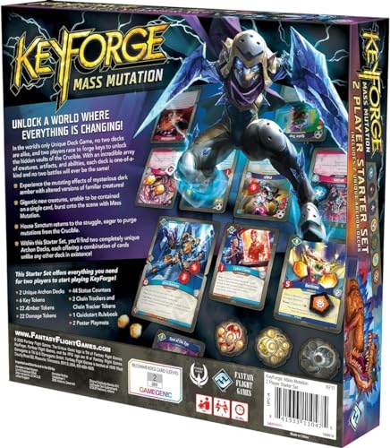 Fantasy Flight Games KeyForge Mass Mutation Two Player Starter Set | Fast-Paced Card Game | Strategy Game for Adults and Teens | Ages 14+ | 2 Players | Average Playtime 45 Minutes