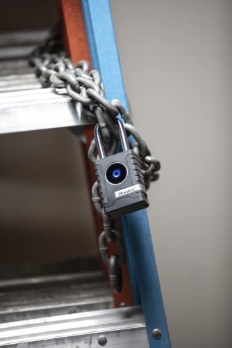 Master Lock Padlock, Outdoor Personal Use Bluetooth Lock, 2-7/32 in. Wide, 4401DLH