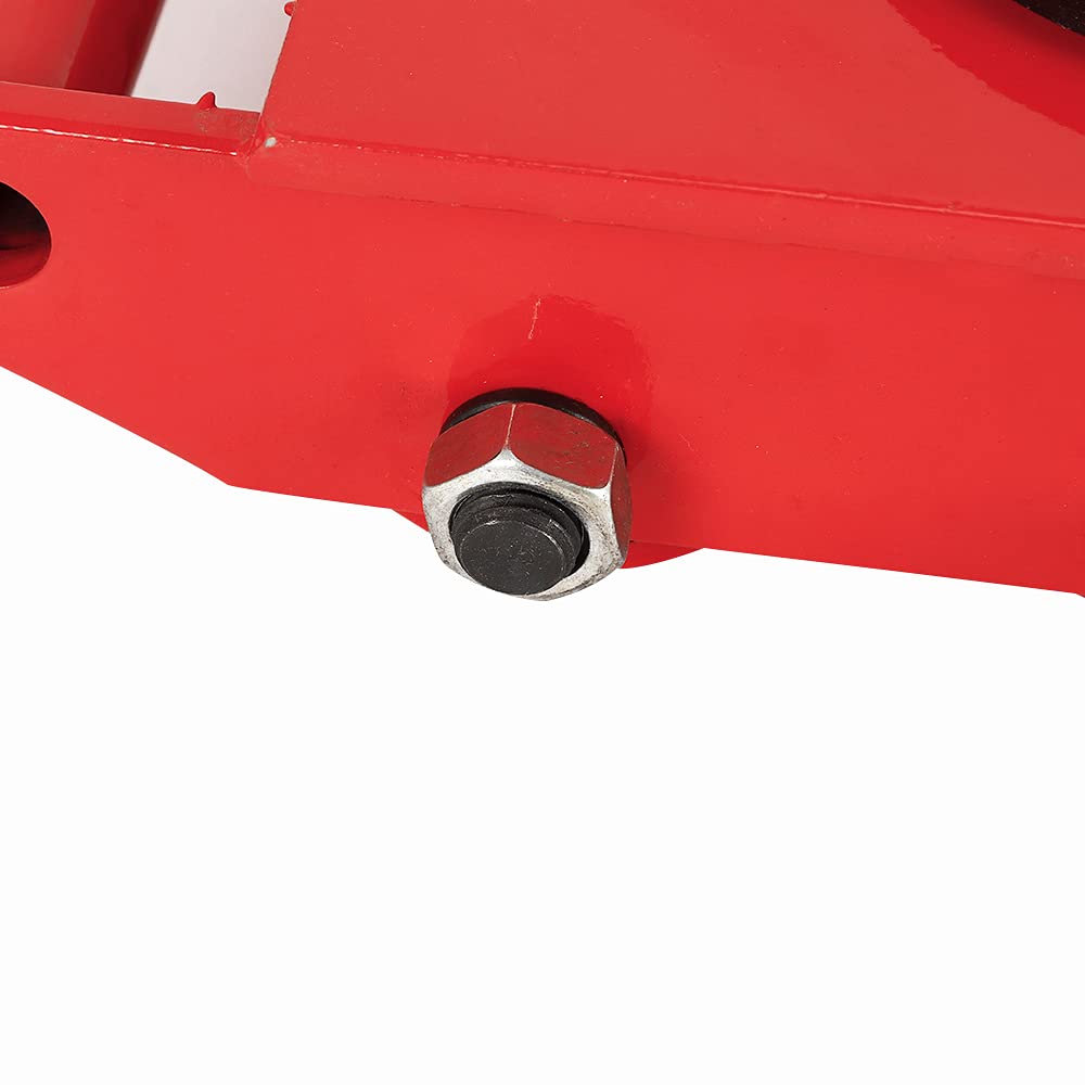 Heavy Duty Machine Dolly Skate Machinery Roller Mover Cargo Trolley 8 Ton 17600lb, w/Steel Rollers Cap 360 Degree Rotation (Red)