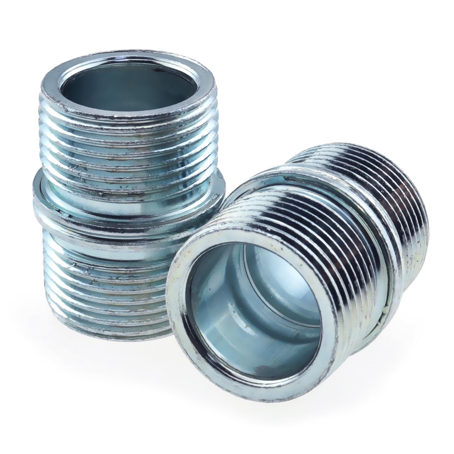 RLECS 4PCS Double Slot Connector Nut Wire Rack Shelve Unit Pole Connector Storage Shelf Shelving Holder Connection Nuts Replacement Parts, Blue Zinc