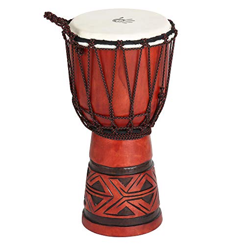 X8 Celtic Labyrinth Djembe Drum with Bag