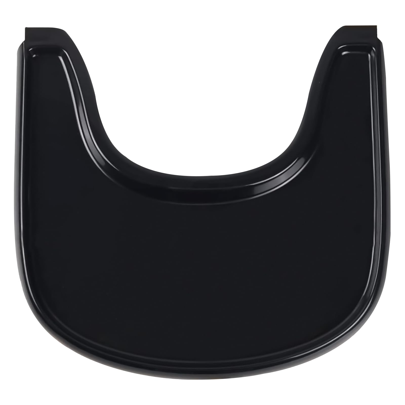 High Chair Tray Compatible with Stokke Tripp Trapp Chair with Smooth Surface and Strong Suction - Made from Food Safe Plastic (BPA BPS BPF Lead and Phthalate Free) - Black