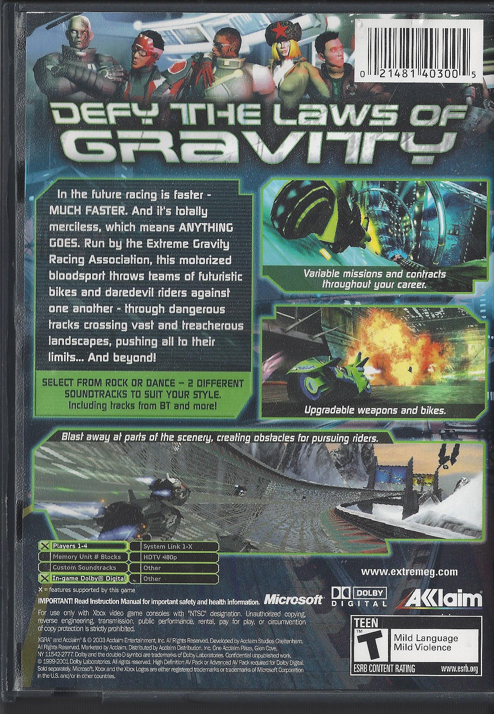 XGRA: Extreme G Racing Association - Xbox