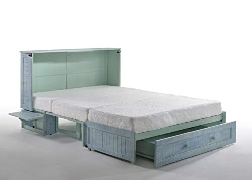 Night & Day Furniture Poppy Skye with Mattress Murphy Cabinet Bed, Queen,