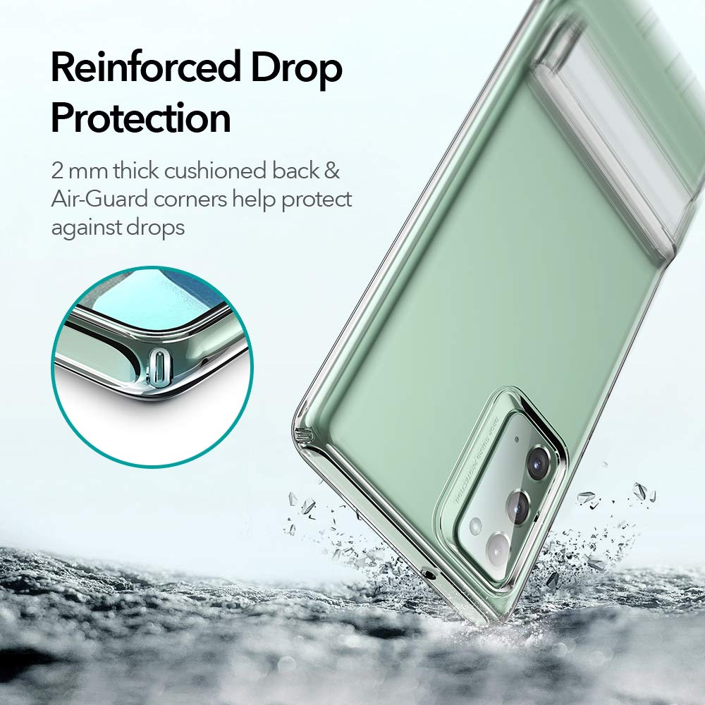 ESR Metal Kickstand Case for Samsung Galaxy Note20, Clear