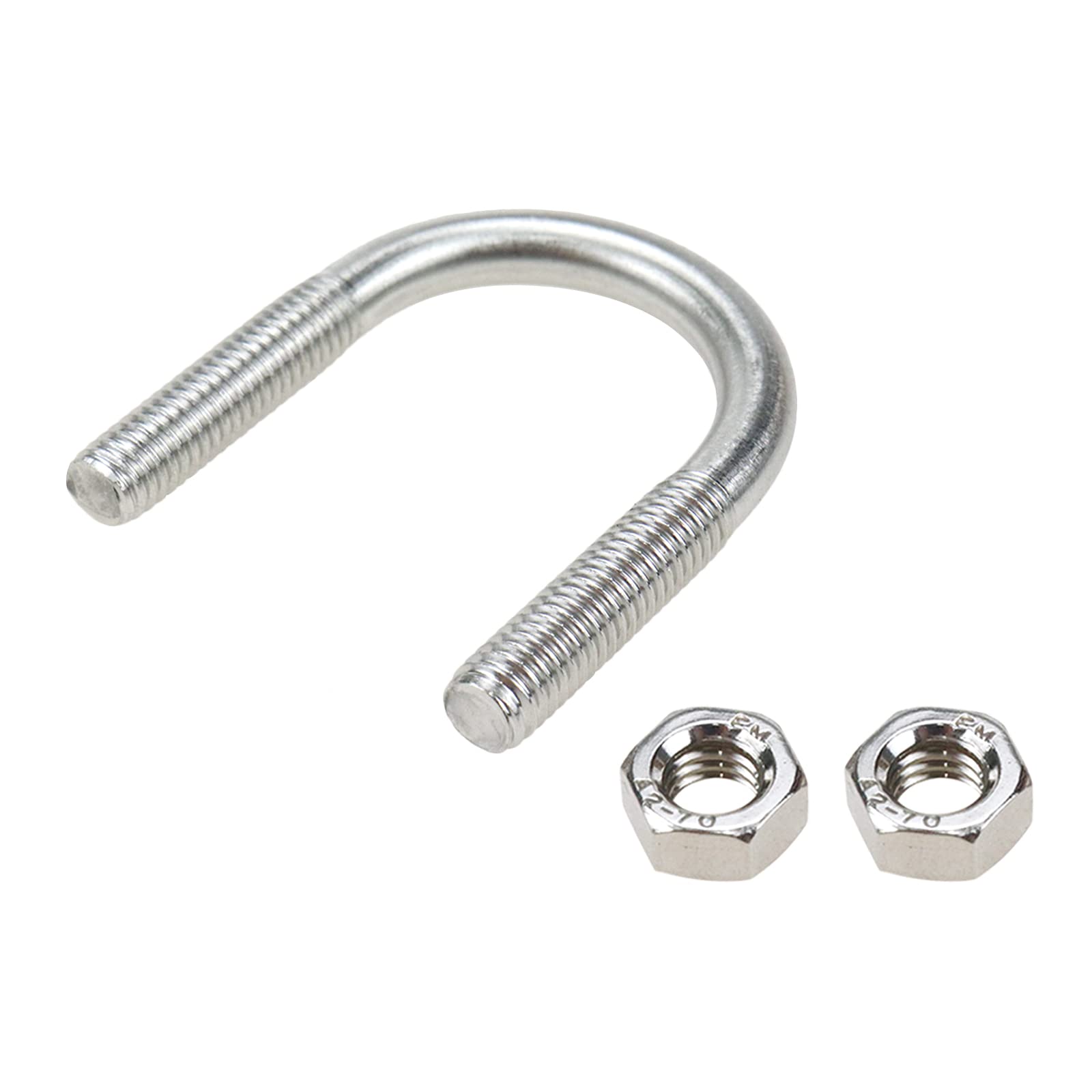 Sscon 10Pcs M6x22mm 304 Stainless Steel U-Bolt Fastener for 22mm Pipe Dia