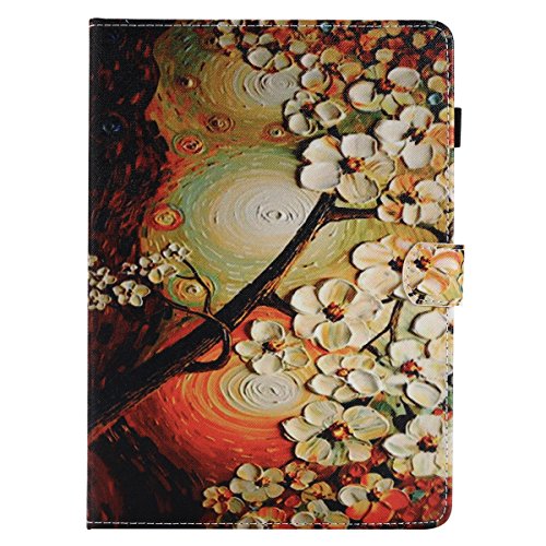 Smart Case for Kindle Paperwhite, Newshine Leather Flip Stand Magnetic Wallet Case with Card Slots for Amazon Kindle Paperwhite E-reader 6" (Fits 2012, 2013, 2014, 2015 Versions) - Plum Flower