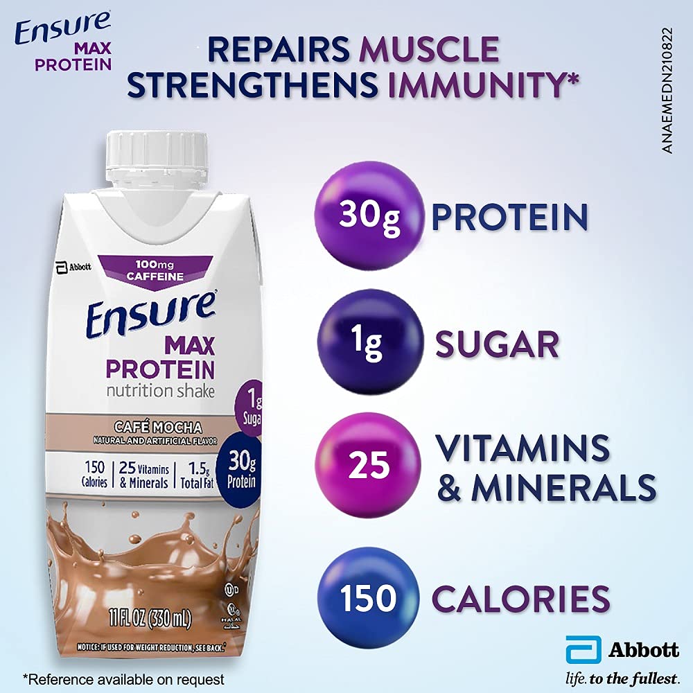 Ensure, Max Mocha, 11 Ounce, 4 Count