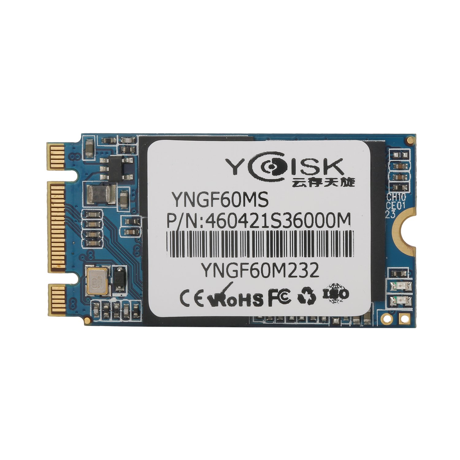 Goldendisk 64GB NGFF SSD M.2 2280 2260 NAND SATA III 6Gb/s 60gb Internal Solid State Disk Tablet Mini PC SATA Drive (2280)