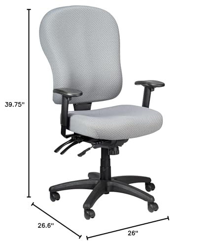 Tempur-Pedic TP4000 Ergonomic Fabric Mid-Back Task Chair, Grey (TP4000-GREY)