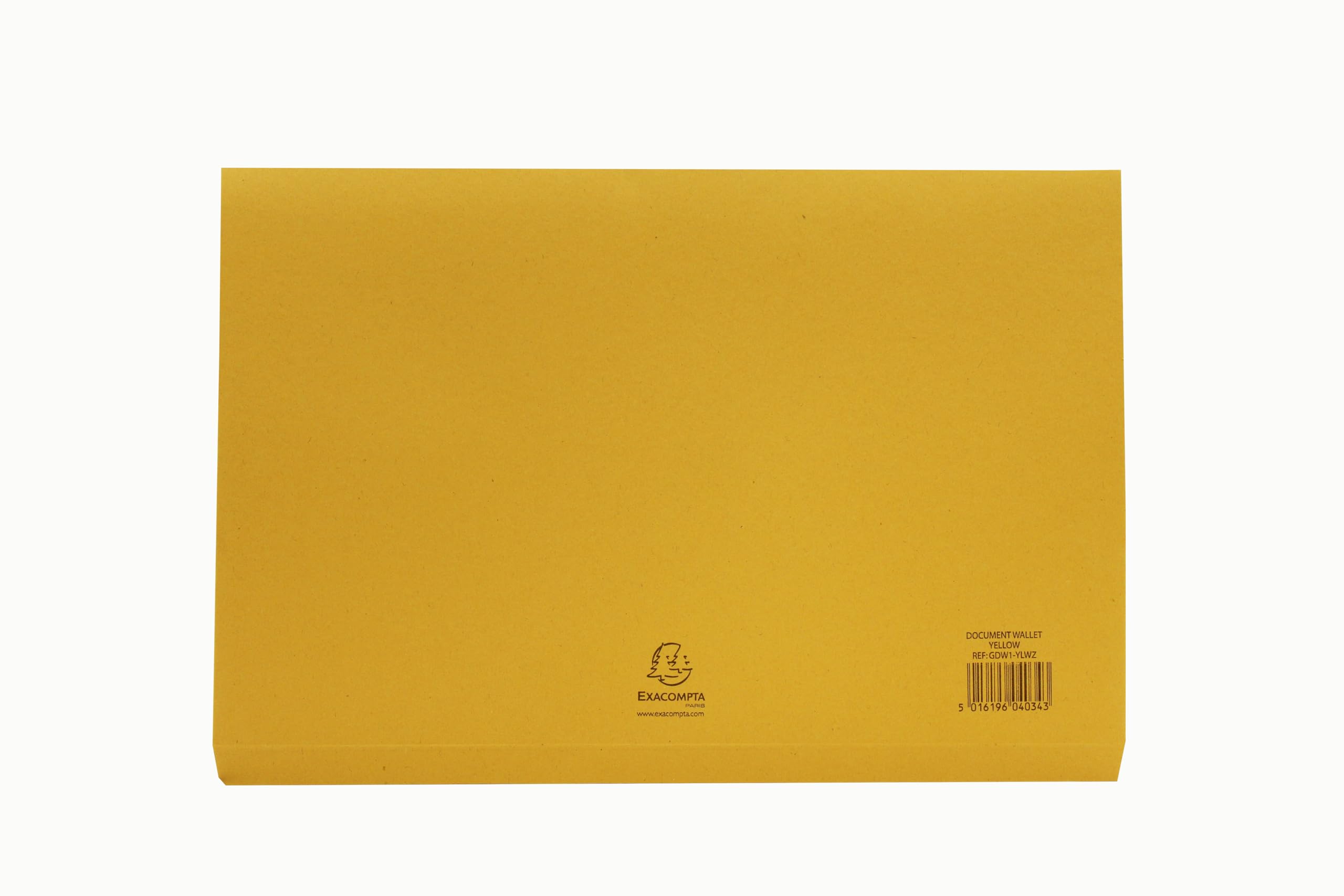 Exacompta Guildhall Document Wallets, 285 GSM, Foolscap - Yellow, Pack of 50