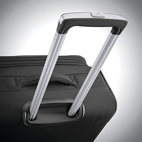 Samsonite Ascella X Softside Expandable Luggage with Spinners, Black, 2PC SET (Carry-on/Medium)