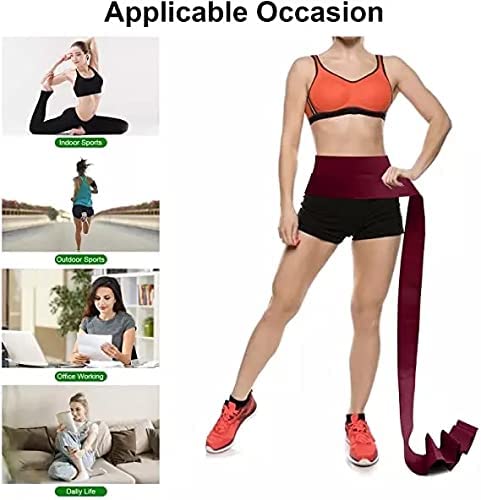 Generic Snatch Me Up Waist Trainer, Adjust Your Trimmer Tummy Sweat Wraps, Body Shaper Compression Wrap, Gym Accessories Black, 7-10