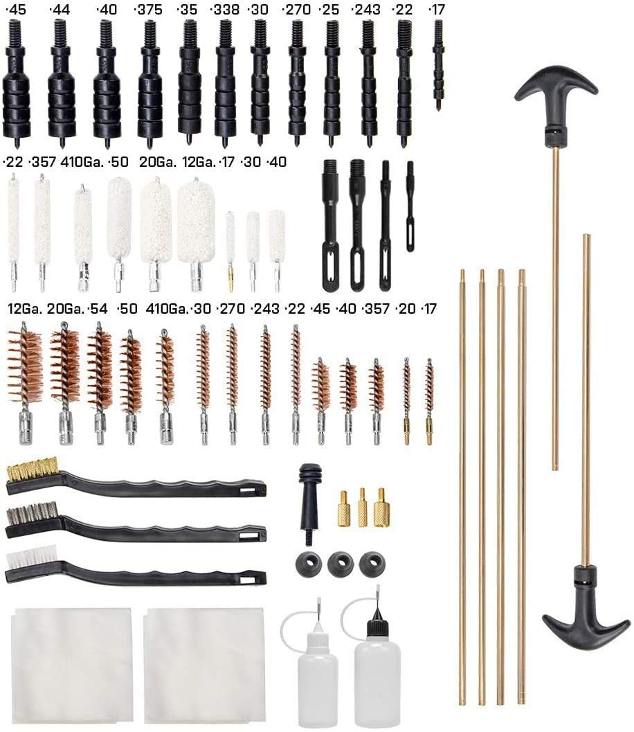 GLORYFIRE Universal Gun Cleaning Kit Hunting Handgun Shot Gun Cleaning Kit for All Guns with Case