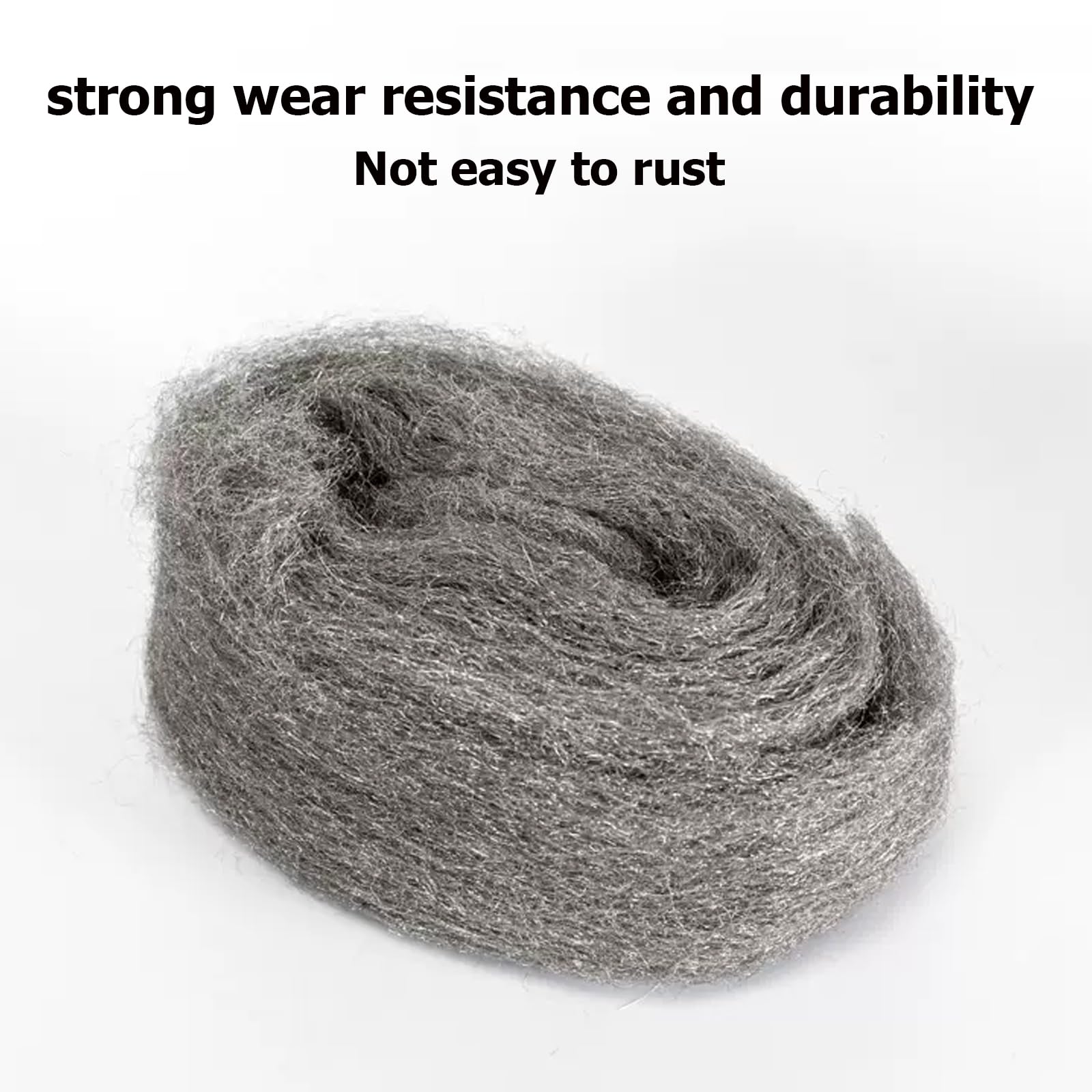 LPYFRG 3Pack Stainless Steel Wool,2.5""x16.5FT Steel Wool Fill Fabric Roll,Gap Blocker Coarse Wire Hardware Cloth DIY Kit for Holes, Wall, Garden, Kitchen, Pipeline in Garage,Complimentary Gloves