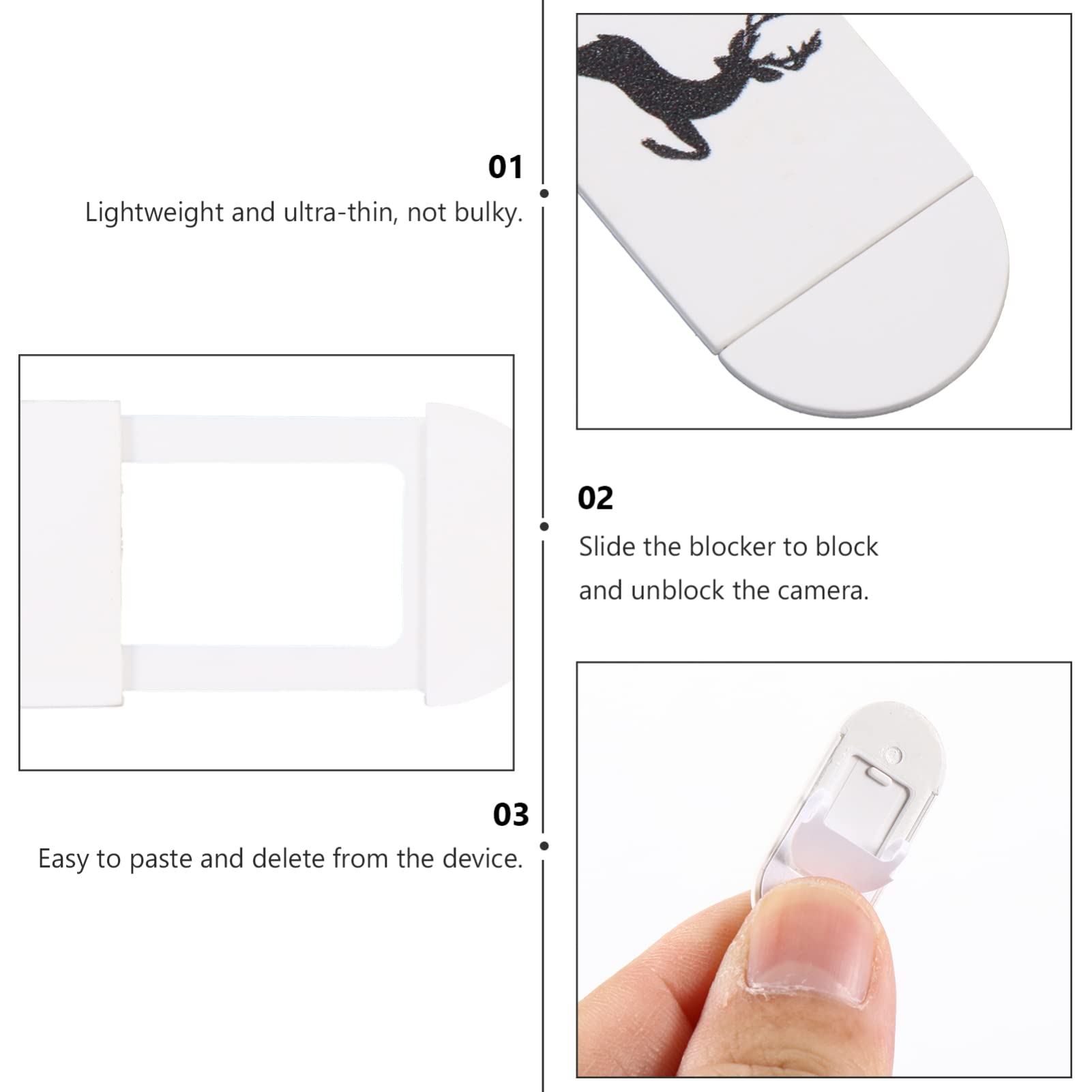 Mobestech 6 Pcs Camera Cover Laptops Webcam Cover Slider Webcam Cover Slide for Computer Webcam Cover Slide for Tablet Webcam Cover Slide for Desktop Gp02 Slideshow Flat