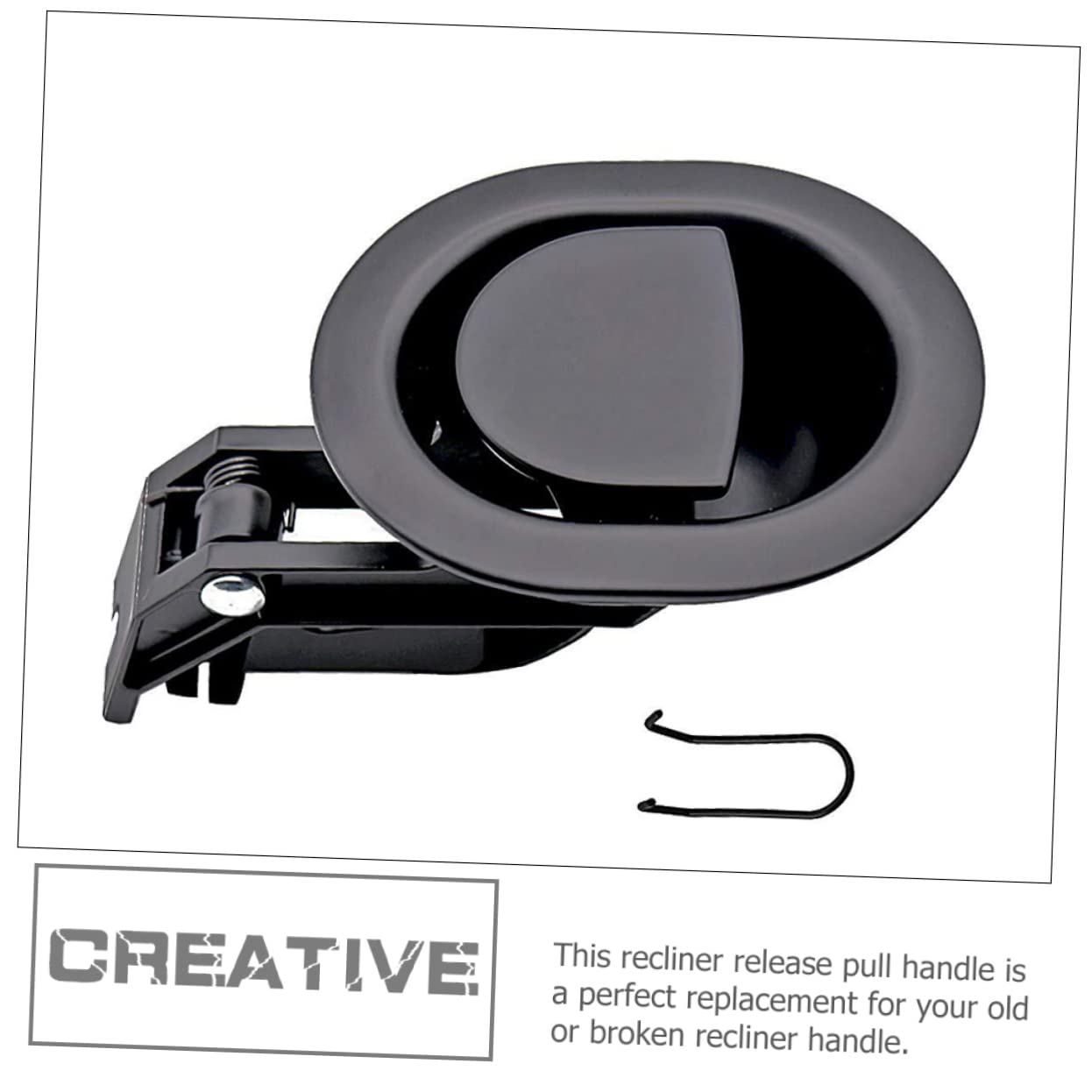 GRIRIW 1 Set Recliner Handle Replacement Sofa Chair Black Recliner Chair Lazy Sofa Handle Lever Handles Universal Chair Pull Handle Black Chairs Couch Boy Handle Buckle Plastic
