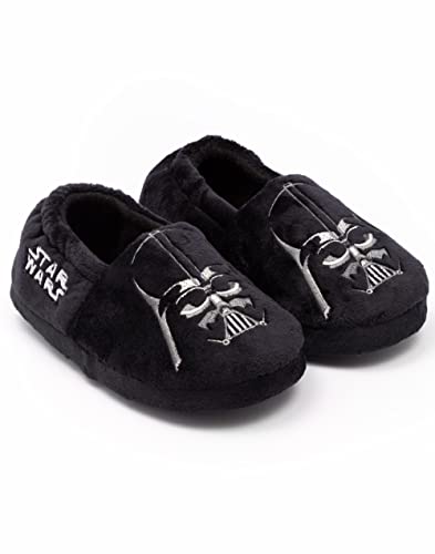 STAR WARS Darth Vader Slippers Boys Kids Villain House Shoes Loafers 11.5 US Little Kid