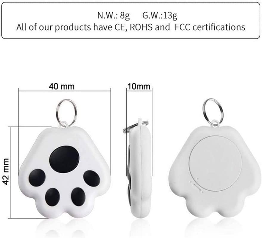 Mini Item Finder, Dog GPS Tracking Device, No Monthly Fee App Locator, 2023 Upgraded Portable Bluetooth Intelligent Anti-Lost Device for Luggages/Kid/Pet Bluetooth Alarms (1Pcs, Red)