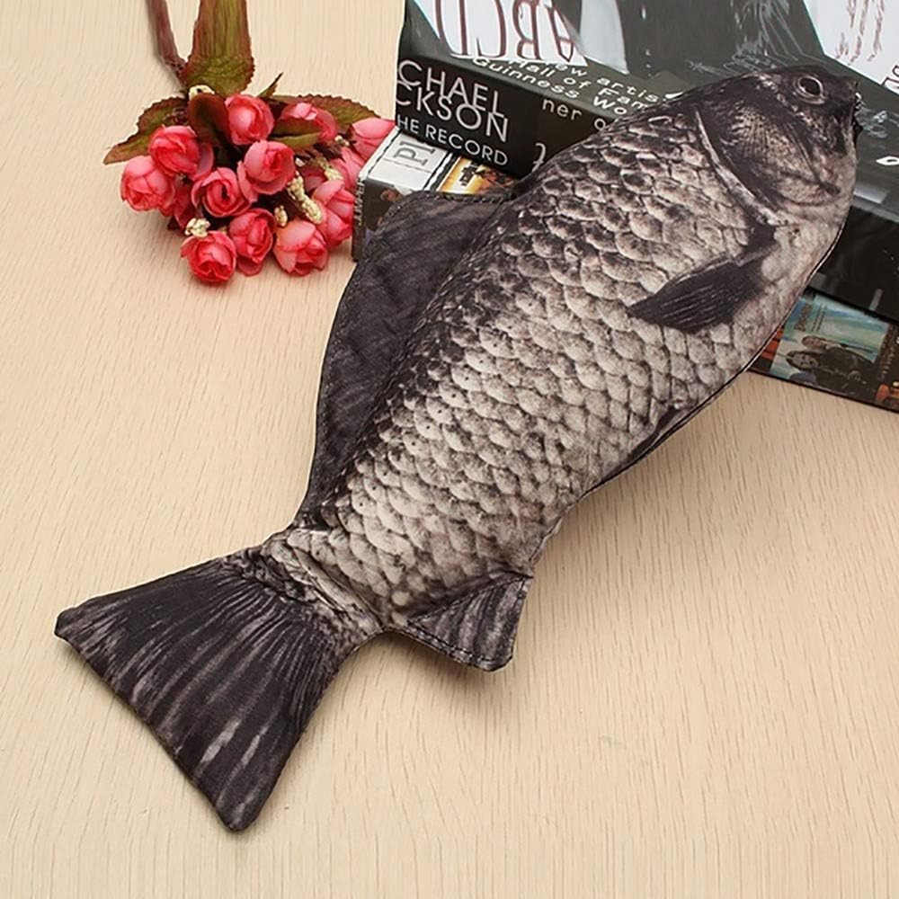 Rosojodg 1Pc Pencil Box Pen with Zipper Realistic Case Pouch Shape Fish Bag Pen Pencil Make-up Office and Stationery Pen, Pencil and Marker Cases