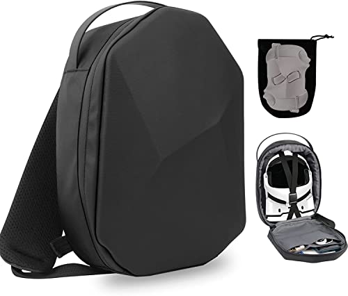 JILUDI Hard Shell Carrying Case Compatible with Oculus Quest VR Gaming Headset and Touch Controllers Accessories,Crossbody Shoulder Chest Backpack Suitable for Travel and Home Storage- Black