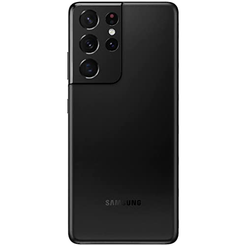 SAMSUNG Galaxy S21 Ultra 5G (128GB, 12GB) 6.8'' AMOLED 2X, 108MP Camera, Volte (Fully Unlocked for AT&T, Verizon, T-Mobile, Global) G998U1 (w/Wireless Charging Pad, Phantom Black) (Renewed)