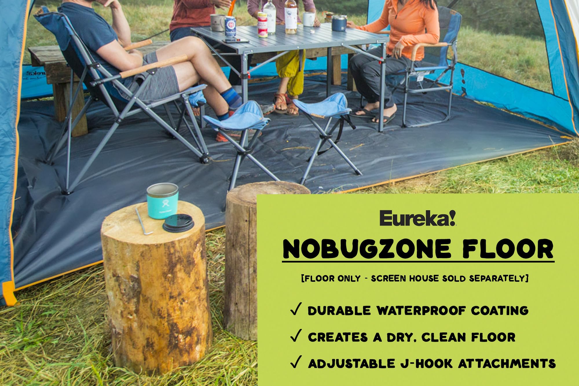 Eureka! NoBugZone Floor Accessory (Compatible with, but Not Included—The NoBugZone Screen House Tent and NoBugZone 3-in-1 Camping Shelter—Both Sold Separately)