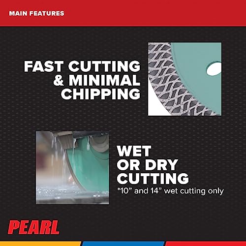 Pearl Abrasive P4 DIA45TT Turbo Mesh Blade for Porcelain and Granite 4-1/2 x .048 x 7/8, 20mm, 5/8