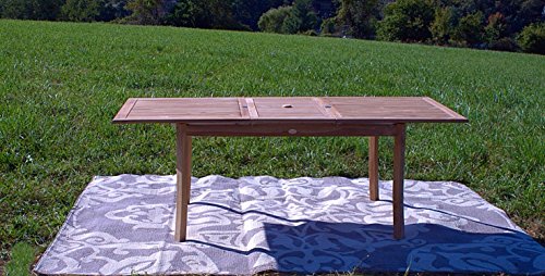 Pebble Lane Living 9 Piece Teak Patio Dining Set, 8 Grade A Teak Dining Chairs & 1 Extendable Dining Table