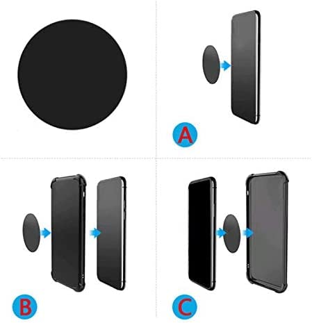 GDMINLO Mount Metal Plate(4Pack) for Magnetic Car Mount Phone Holder with Full Adhesive for Phone Magnet, Magnetic Mount, Car Mount Magnet(2 Rectangle and 2 Round)