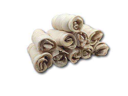 Top Dog Chews β 6β Beef Cheek Rolls, Long Lasting Dog Bones for Aggressive Chewers, Rawhide Free Dog Treats,(6 Inch (Pack of 10)
