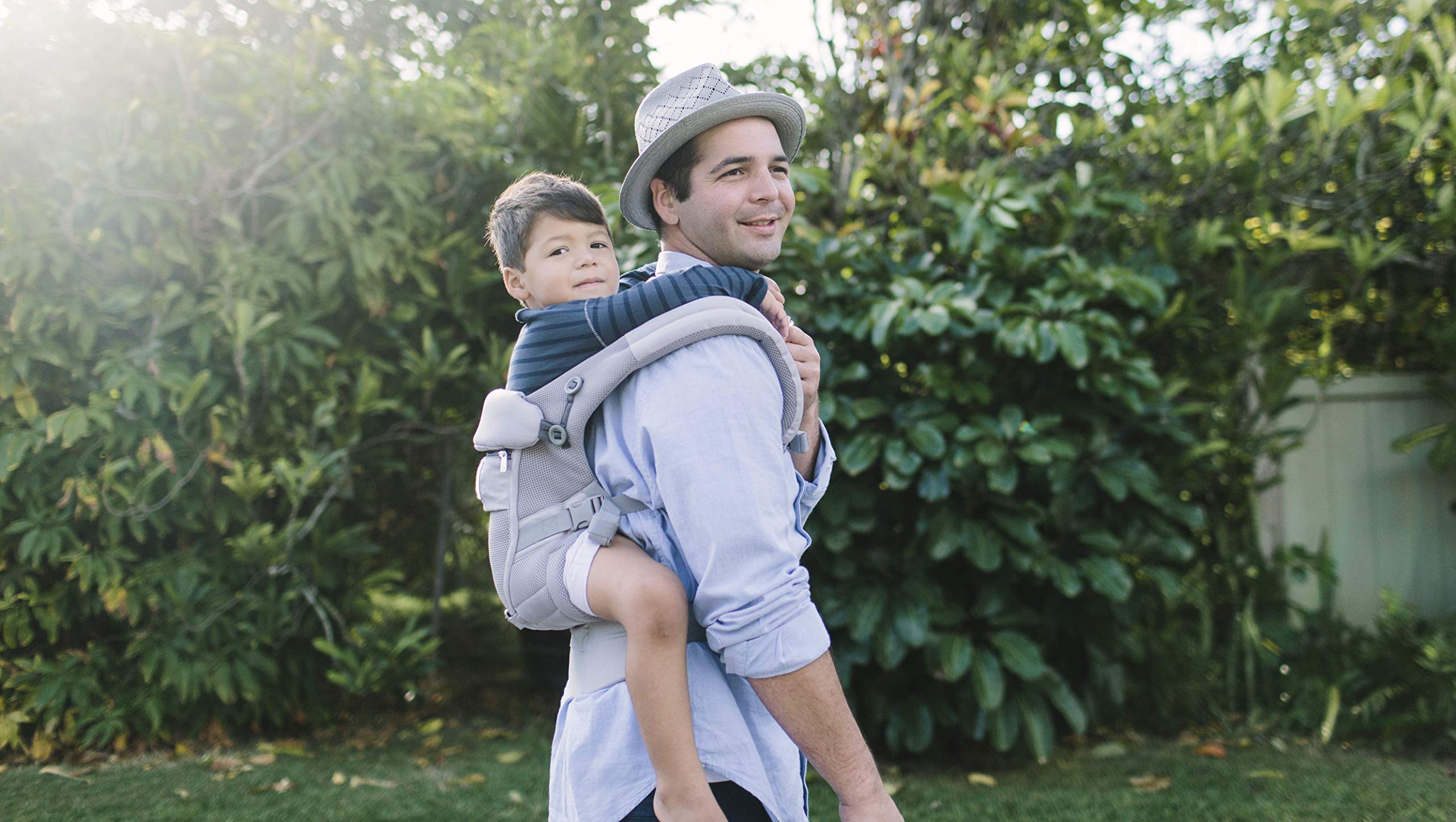 Ergobaby Adapt Ergonomic Multi-Position Baby Carrier with Cool Air Mesh (7-45 Pounds), Pearl Grey, 1 Count (Pack of 1)