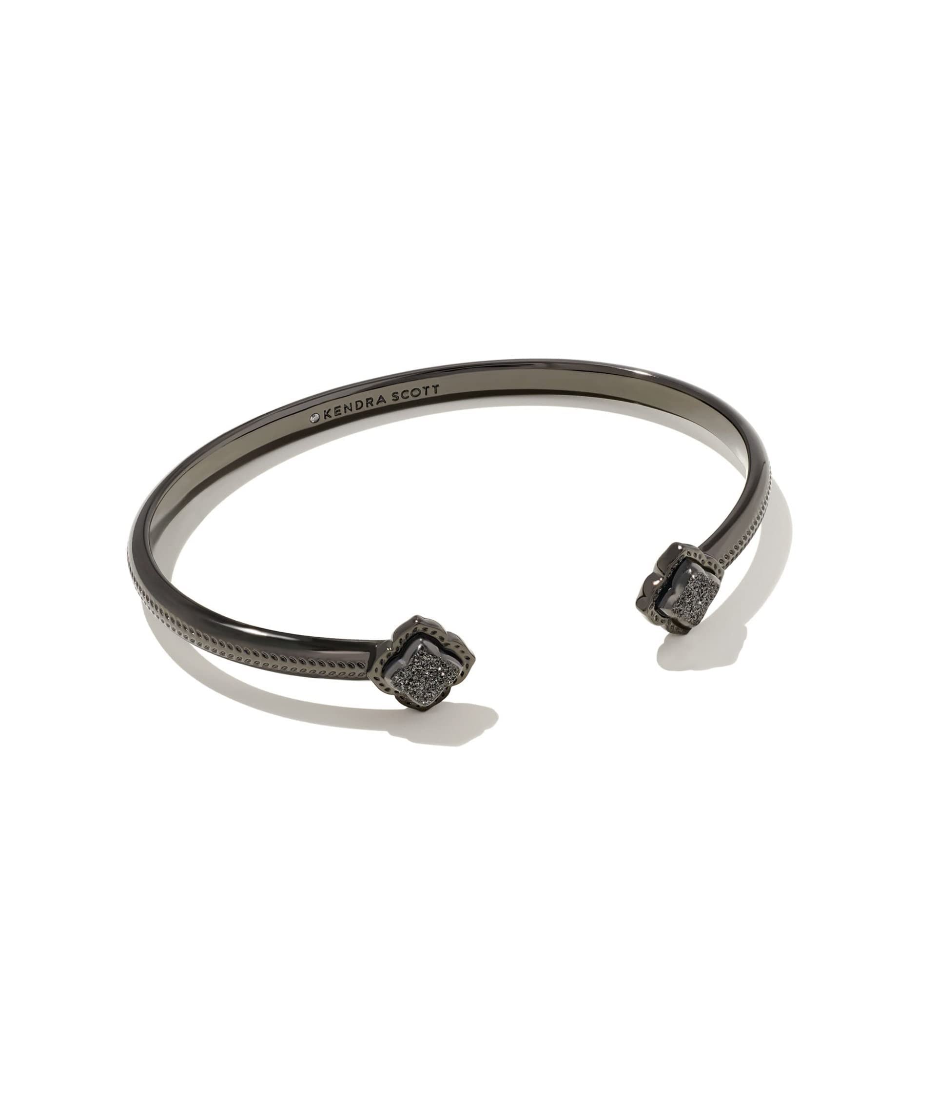 Kendra Scott Mallory 14k Gold-Plated Cuff Bracelet in Iridescent Drusy