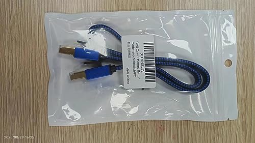 LEKVKM Cat 8 Ethernet Cable 30 FT High Speed Long Internet Cable Nylon Braided Network Cable RJ45 Connectors SSTP Shielded Flat LAN Cable Cat8 ethernet Cables 30feet for PC