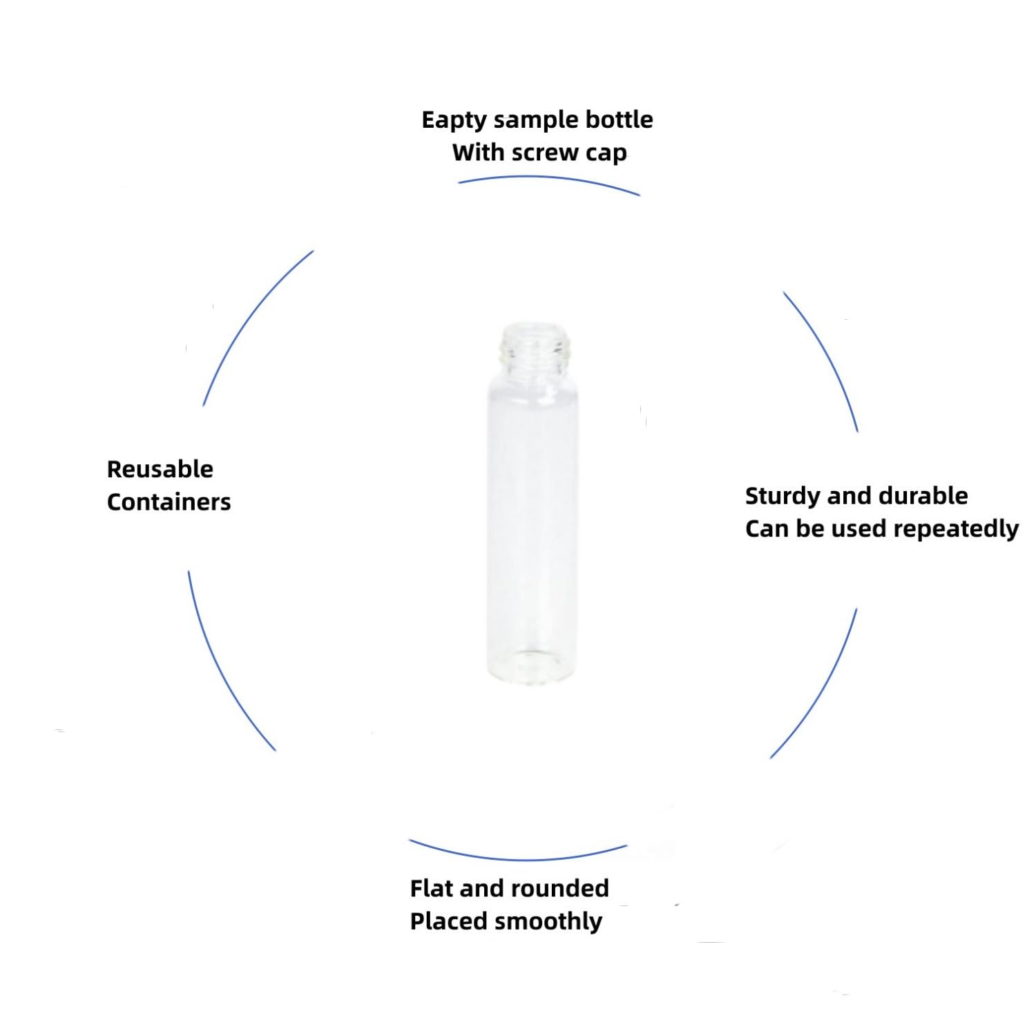 QOAEZK 25PCS 4ML(1 Dram) Clear Sample Vials, Small Liquid Glass Vial,Borosilicate Glass Empty Vials with Caps, 15 * 24mm,13-425 Black Screw Caps with PE Liners