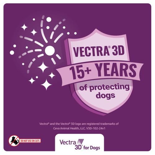VECTRA 3D for Dogs Flea, Tick & Mosquito Treatment & Prevention for Extra Small Dogs (5-10 lbs), 6 Month Supply