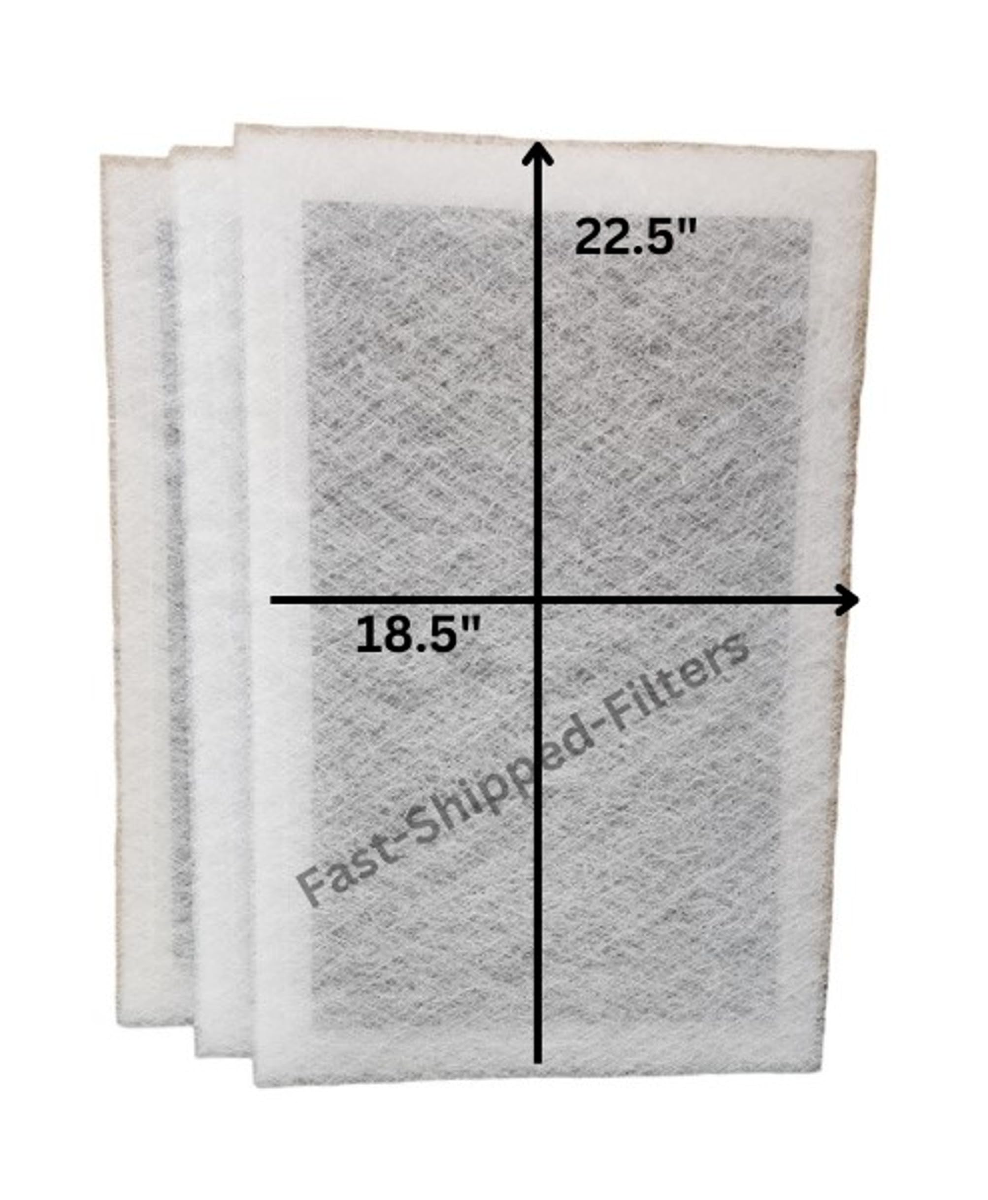 Fast-Shipped-Filters 3-20x25 Perfect Air Plus Filter Replacement Polarized Pads (Actual Filter Size is 18.5 x 22.5)