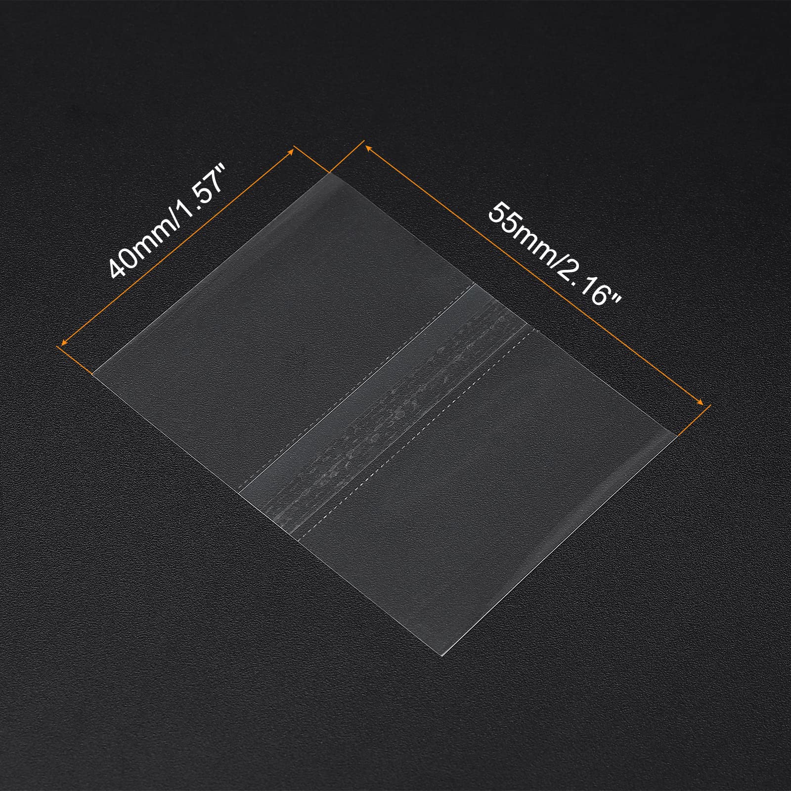 PATIKIL 55x40mm Perforated Shrink Bands, 400 Pack PVC Heat Shrink Wrap Band Fits Cap Diameter 1.22 to 1.34 Inch for Jars Cans, Clear