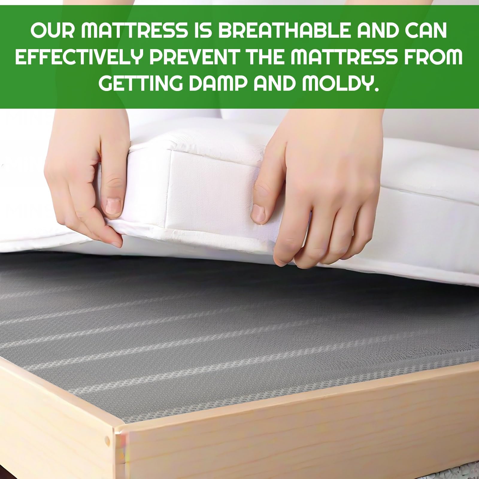Mattress Underlay RV Under Mattress Ventilation Air Meshfiber Under Mattress Pad for RV Boat Camper Creating The Bed Air Flow and Dry( 83" L x 56" W)