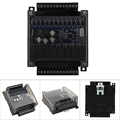 Programmable Control Board, 24V PLC Industrial Control Board Default 19200 Transmission Speed for Woman for Household Products for Office Tool(Bare Board + Shell)