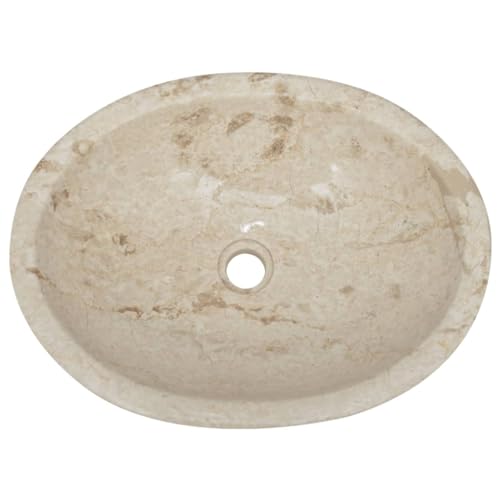 Sink Cream 20.9"x15.7"x5.9" Marble,Modern Marble Bathroom Sink: A Durable and Stylish Addition to Your Home Bath Fixtures,Bathroom Sinks