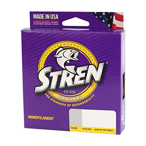 Stren Original®, Hi-Vis Gold, 20lb | 9kg Monofilament Fishing Line, Suitable for Freshwater Environments
