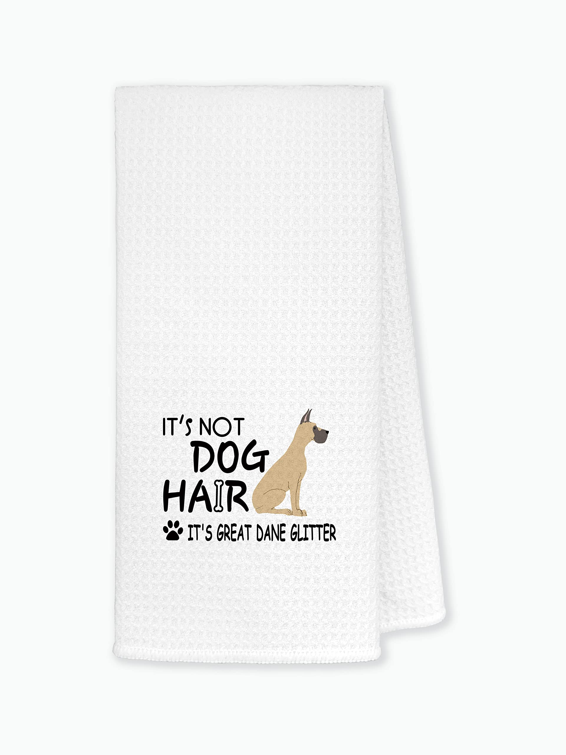 It's Not Dog Hair It's Great Dane Glitter Kitchen Towels Dishcloths 24"x16",Funny Puppy Dog Dish Towels Bath Towels Hand Towels,Gifts for Dog Lovers Girls Women,Great Dane Mom Gifts