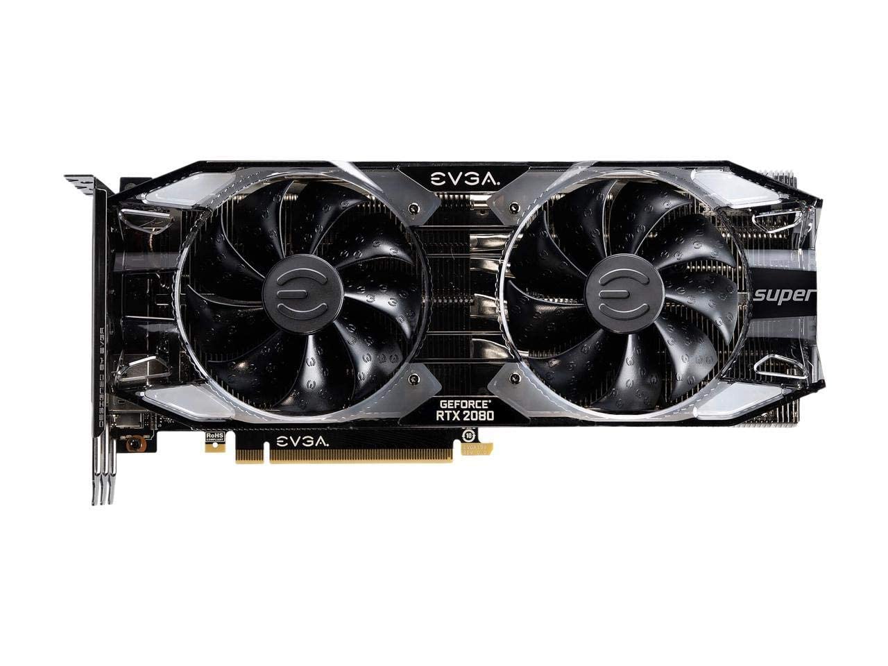EVGA GeForce 08G-P4-3183-KR, RTX 2080 Super XC Ultra, Overclocked, 2.75 Slot Extreme Cool Dual, 70C Gaming, RGB, Metal Backplate, 8GB GDDR6 (Renewed)