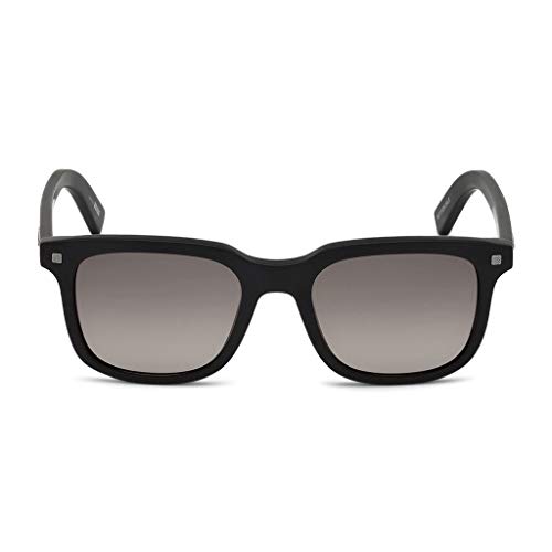 Ermenegildo Zegna Rectangular Sunglasses EZ0090 01B Matte Black 51mm 90