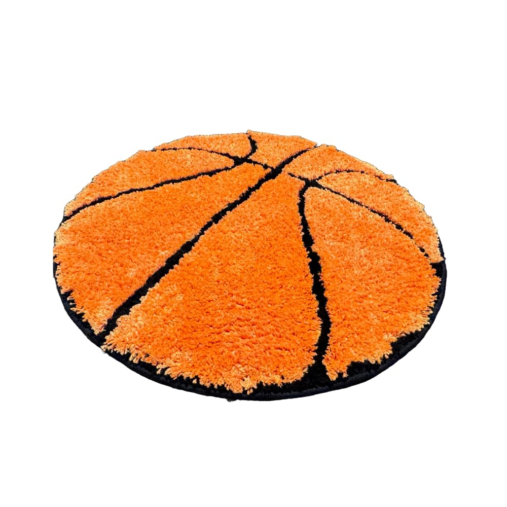OhBeWater - 30x30 - Room Rug - Rug for Bedroom - Carpet for Bedroom - Basketball Rugs for Boys Room - Cool Rug - Accent Rug - Kids Rugs for Bedroom Boys - Bedroom Rugs Clearance - Slam Dunk