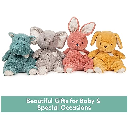 GUND Baby Oh So Snuggly Hippo Large Plush Stuffed Animal for Babies and Infants, Teal, 12.5”