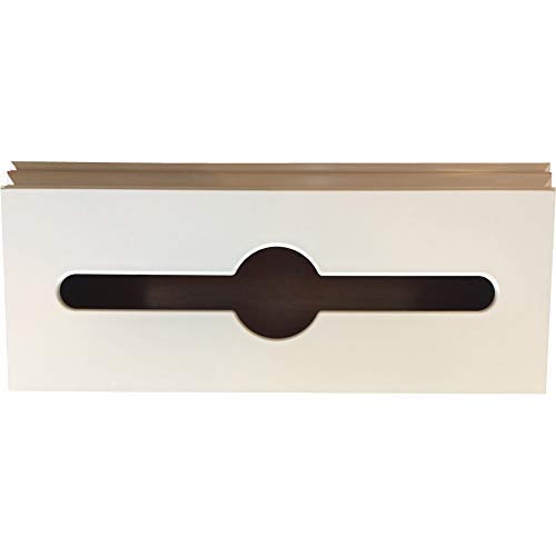 HealthyShelf White ABS Plastic MultiFold Paper Towel Dispenser - Wall Mount Shelf - Handy Multi-Use Decorative Shelf Dispenser for Bath, Kitchen, Laundry Room