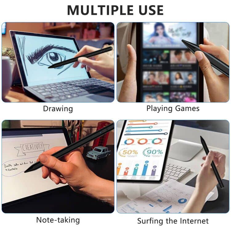 Stylus Pen for iOS&Android Touch Screens, Active Pencil for Samsung, Smart Digital Stylus Pens for Lenovo/Huawei/Vivo/Mi and Other Tablets, iPhone/Samsung/Google Pixel Smart Phones Drawing&Writing